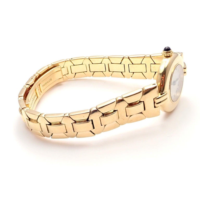 Cartier Paris Rivoli Ladies Quartz Yellow Gold Watch at 1stDibs ...
