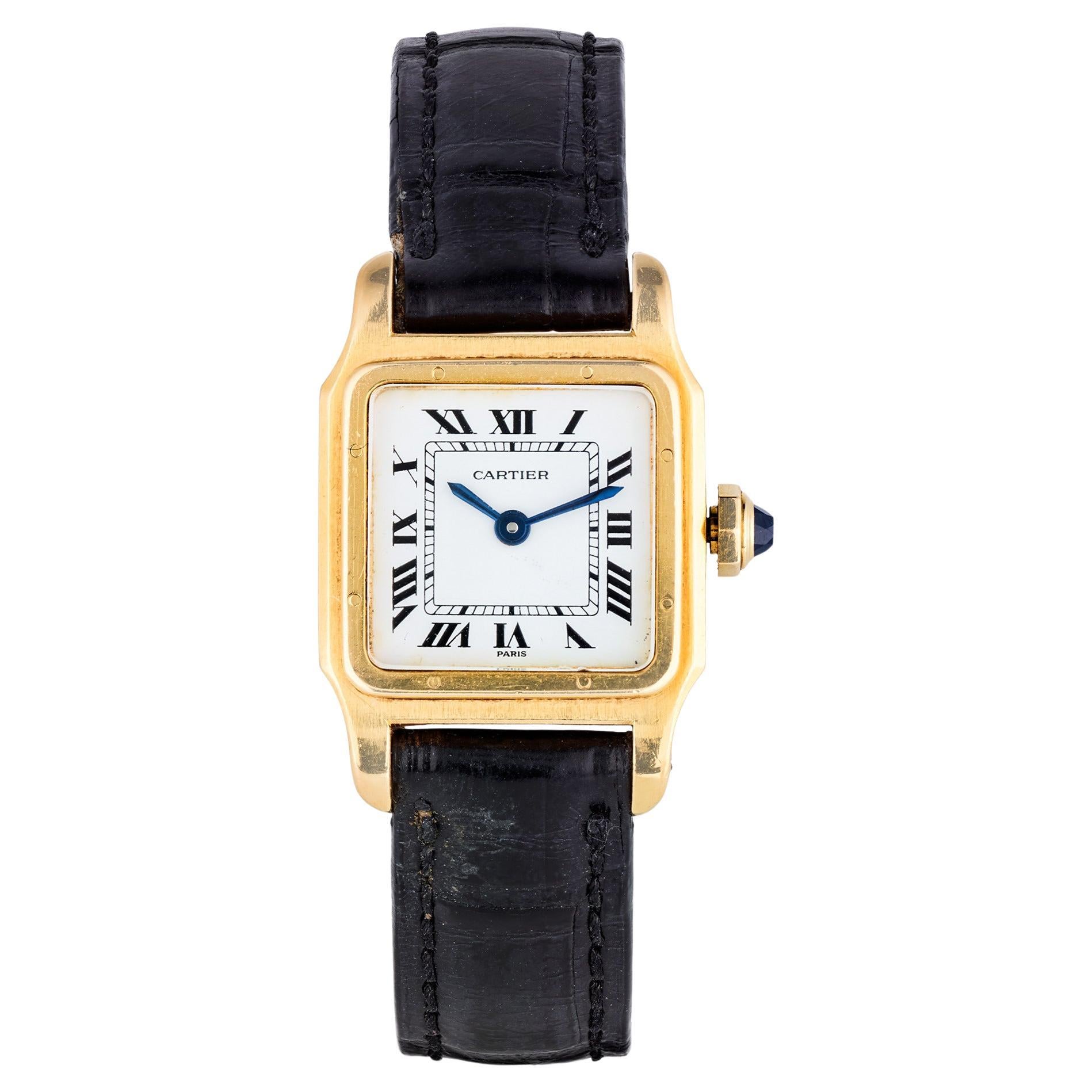 Cartier Paris Santos Dumont Watch For Sale at 1stDibs