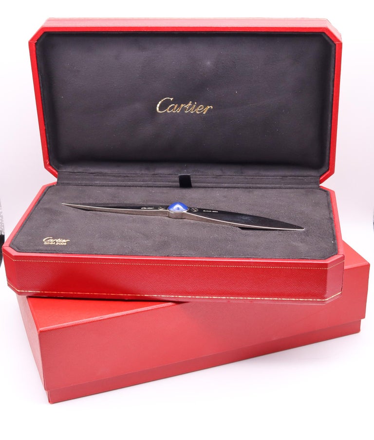 Cartier Paris Santos Letter Opener Paper Weight in Plated Stailess with ...