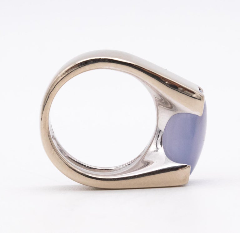 Cartier Paris Tankissine Chevalier Ring in 18 Karat White Gold and ...