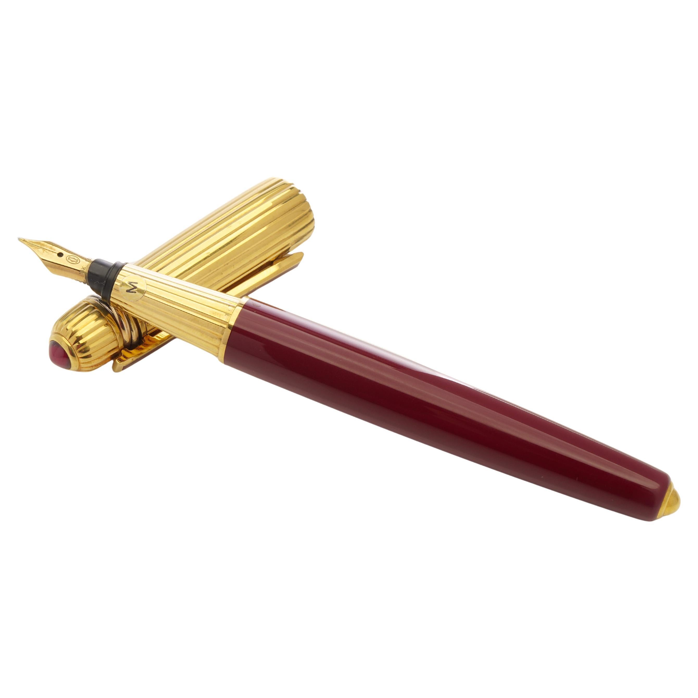 Cartier Art Deco Gold Fountain Pen For Sale at 1stDibs | cartier art ...