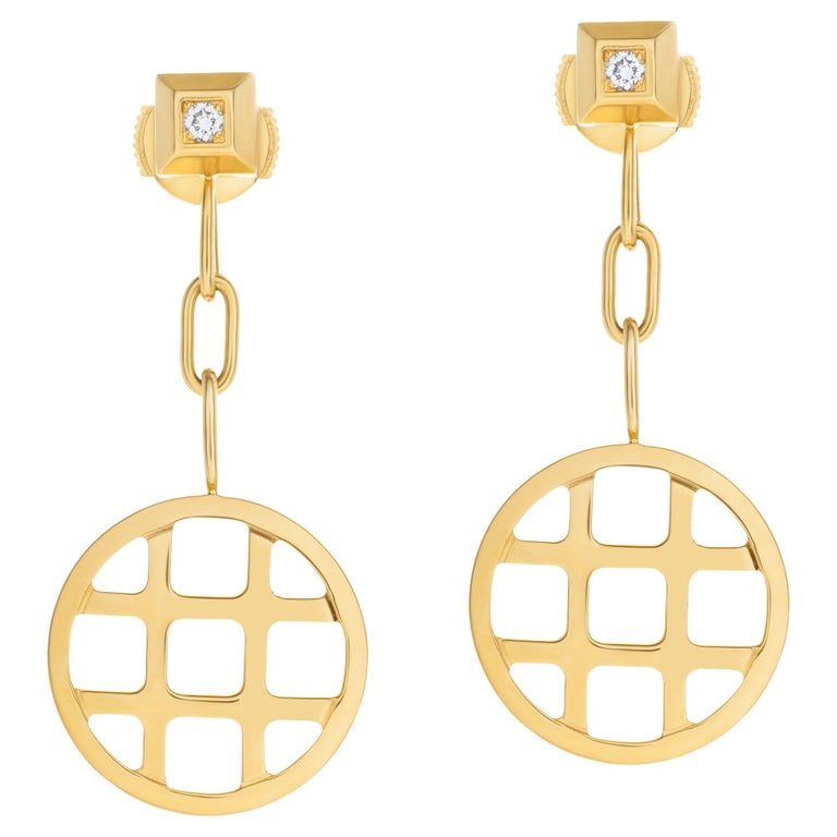 Cartier "Pasha De" diamond earrings For Sale at 1stDibs