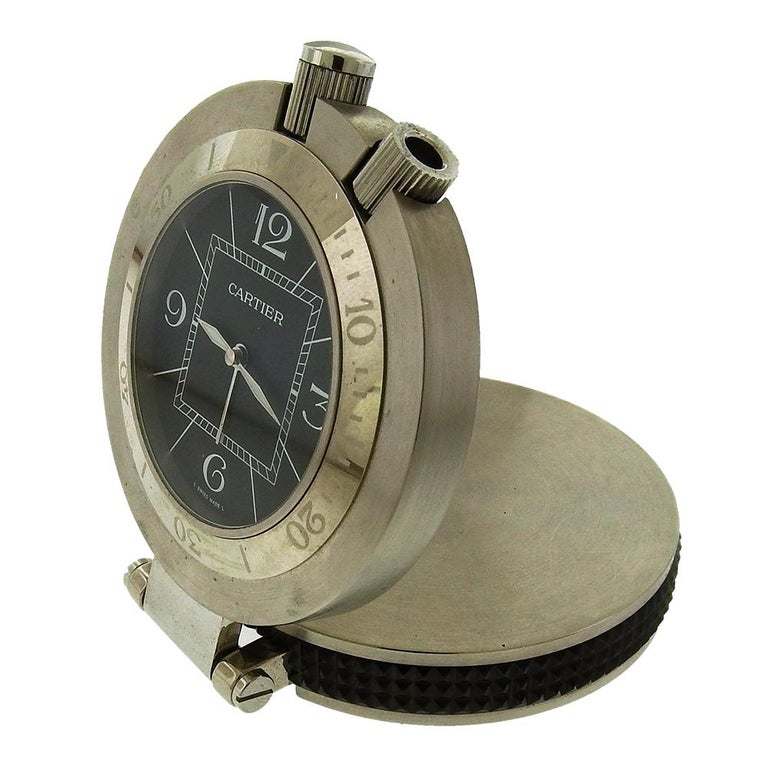 Cartier Pasha Travel Alarm Clock For Sale at 1stDibs