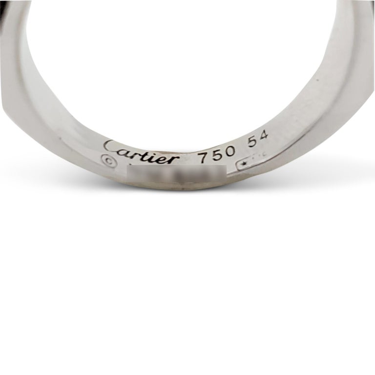 Cartier 'Pasha' White Gold Mother of Pearl and Diamond Ring at 1stDibs