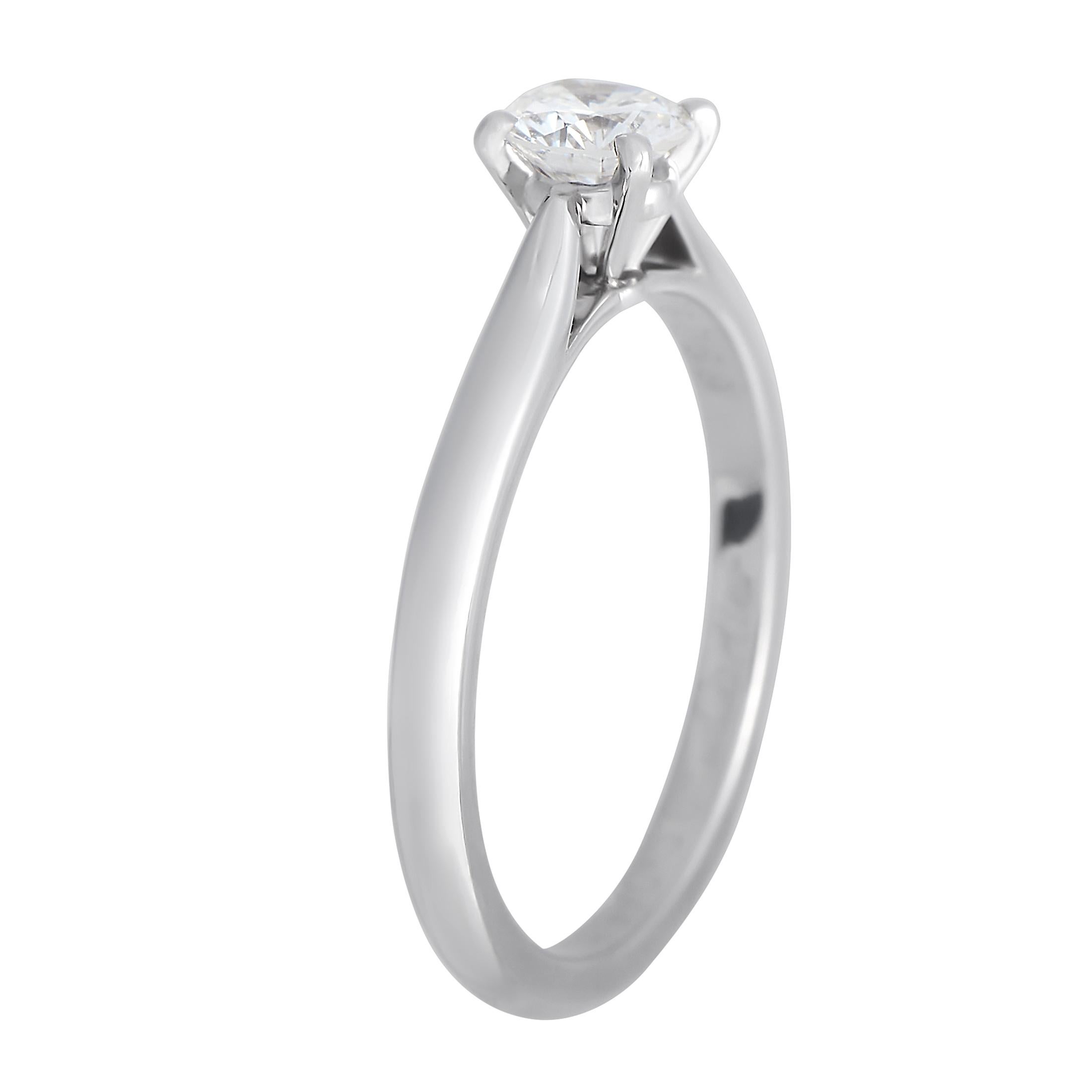Cartier Platinum 0.36ct Diamond Engagement Ring at 1stDibs | prahir van cleef