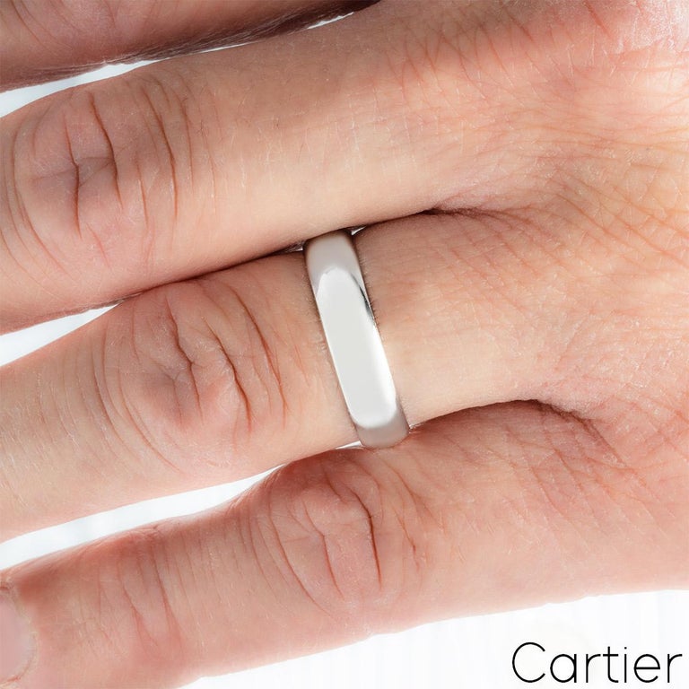 Cartier Platin Alliance 1895 Ehering B4059552 im Angebot bei 1stDibs