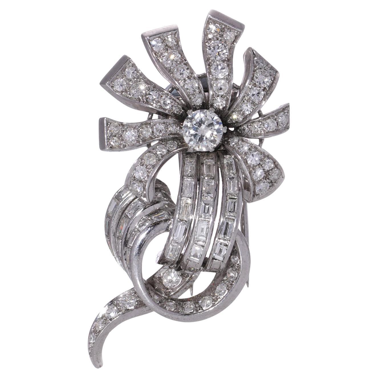 Cartier diamond brooch store