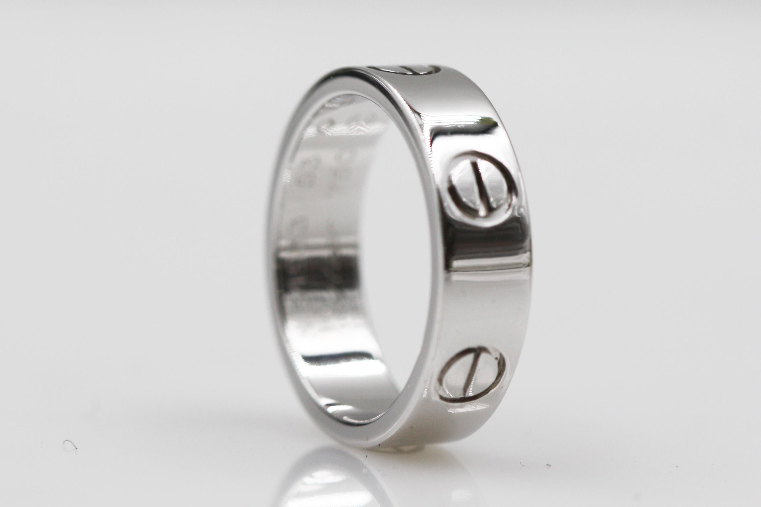 Cartier Platinum Love Ring, PT950 For Sale at 1stDibs | cartier pt950 ...