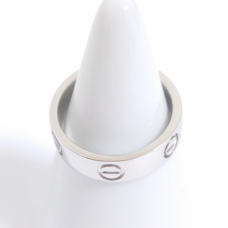 Cartier Platinum PT950 Love Ring at 1stDibs