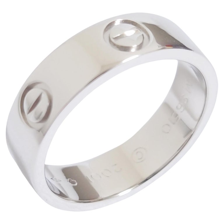 Cartier Platinum PT950 Love Ring For Sale at 1stDibs