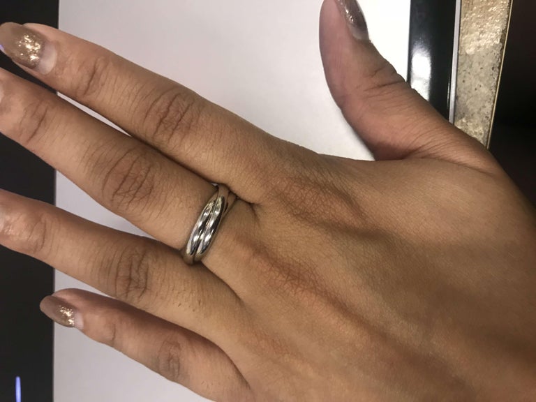 Cartier Platinum Trinity de Cartier Ring at 1stDibs