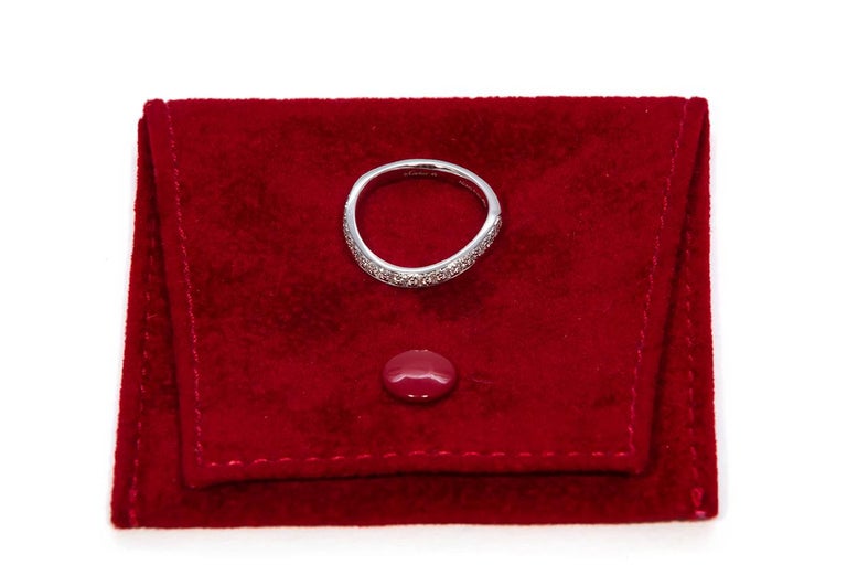 Cartier Platinum Trinity Ruban Single Row Wedding Band $4,350 Retail at ...