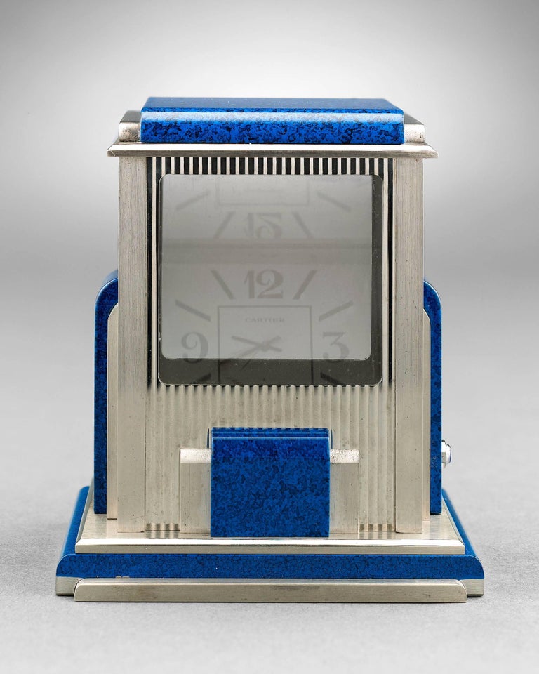 Cartier Prism Mystery Clock For Sale at 1stDibs