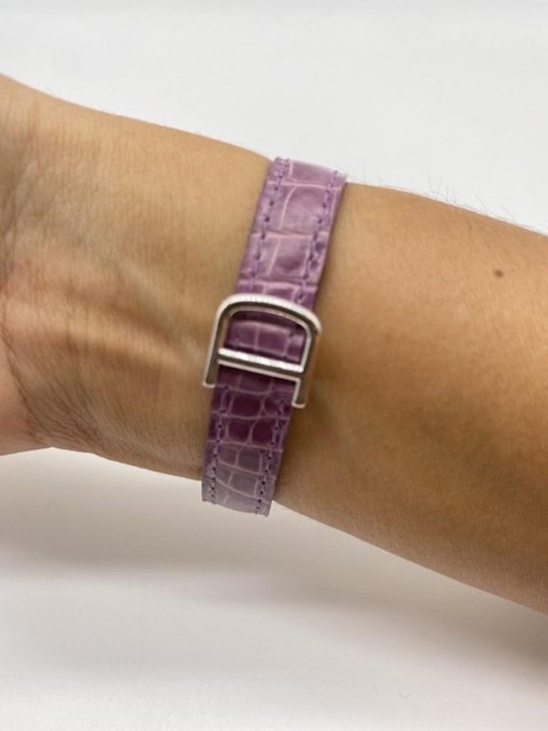 Cartier Purple Tank Américaine 18 Ct Women's Watch For Sale at 1stDibs