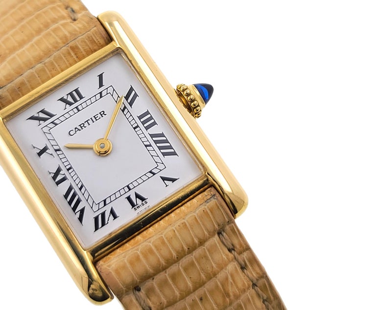 Cartier Rare Tank Louis Cartier New York LC 78087 Medium MM 18k 750 ...