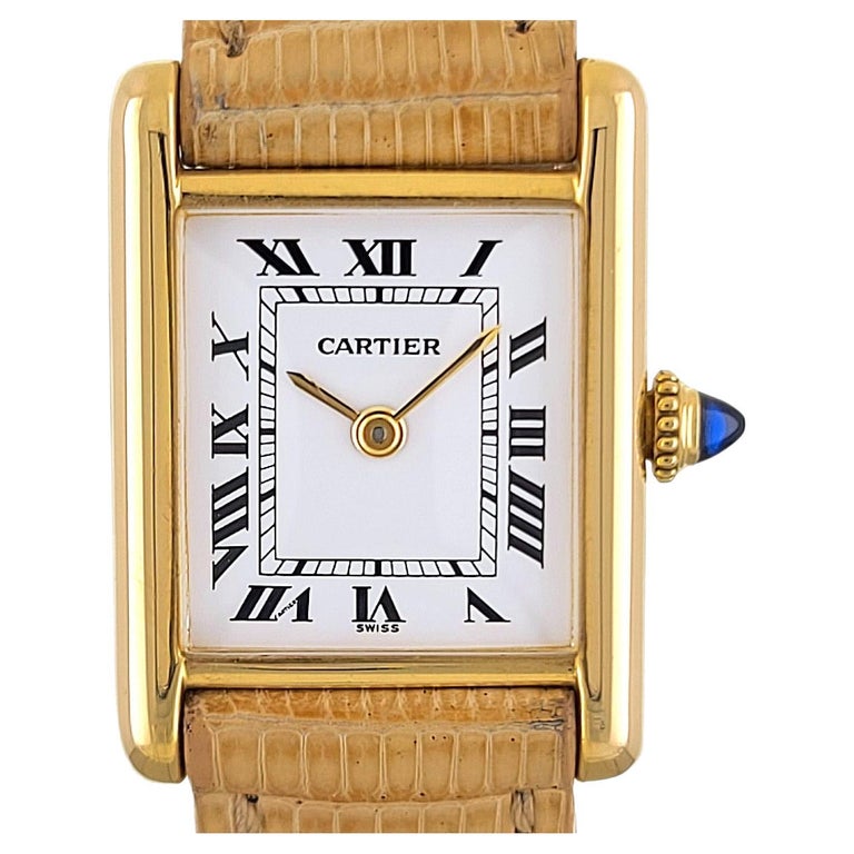 Cartier Rare Tank Louis Cartier New York LC 78087 Medium MM 18k 750 ...