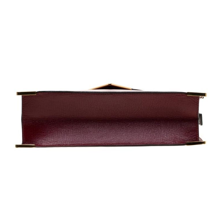 Cartier Red Leather Envelope Shoulder Bag For Sale at 1stDibs