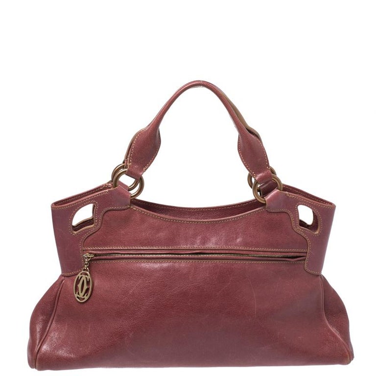 Cartier Red Leather Small Marcello De Cartier Bag at 1stDibs