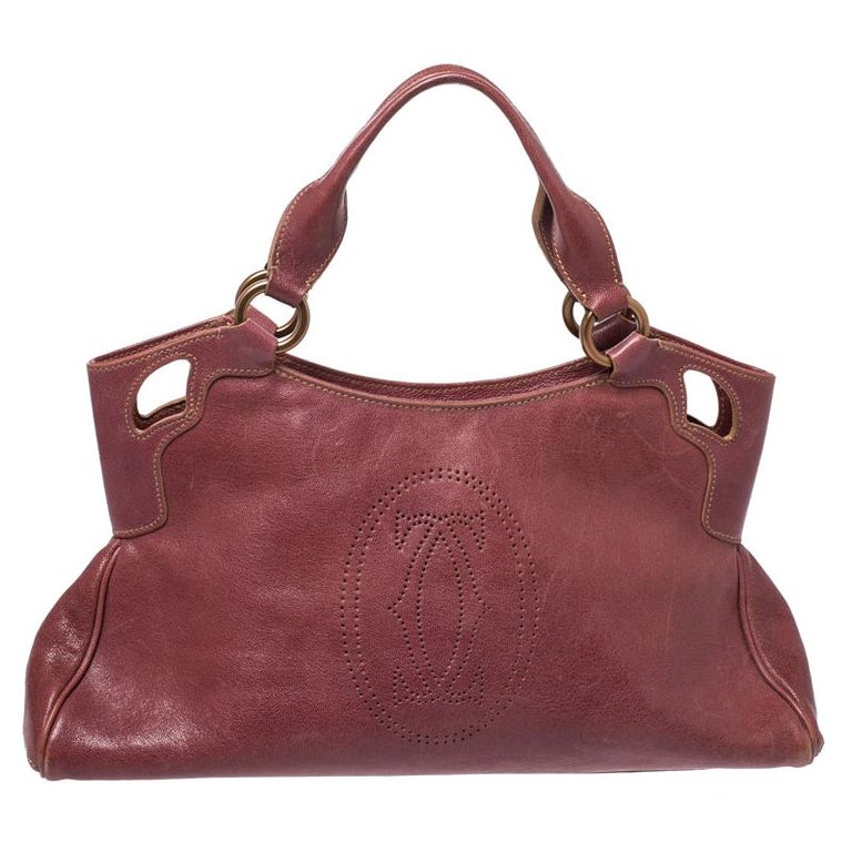 Cartier Red Leather Small Marcello De Cartier Bag at 1stDibs