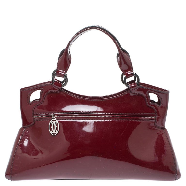 Cartier Red Patent Leather Small Marcello De Cartier Bag at 1stDibs ...