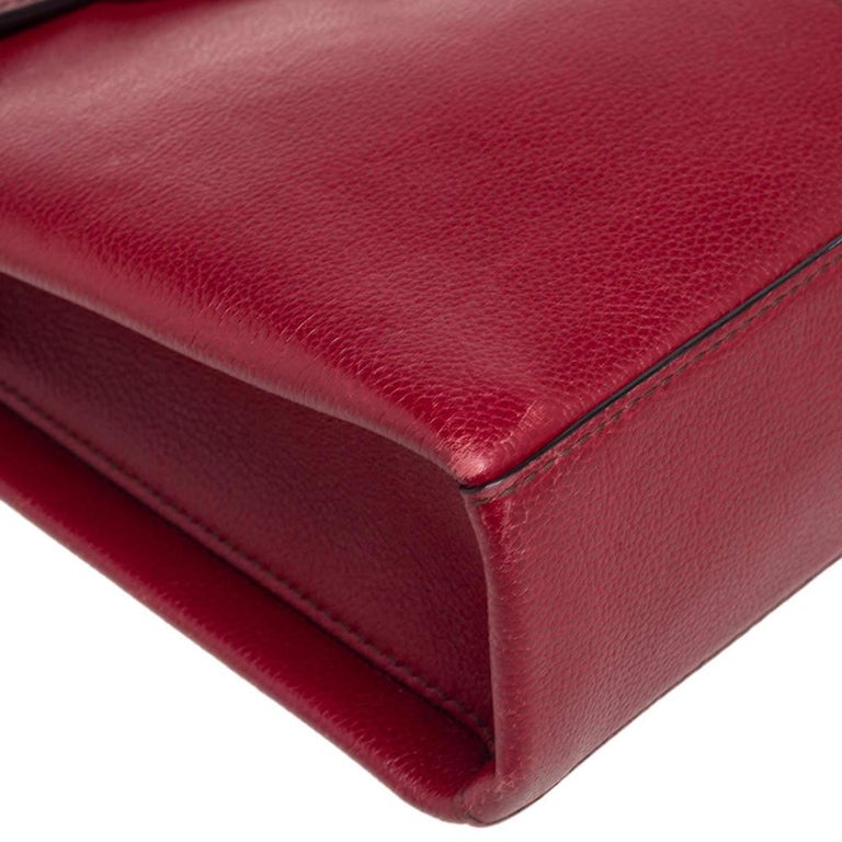 Cartier Red Patent Leather/Suede and Python Classic Feminine Line Chain ...