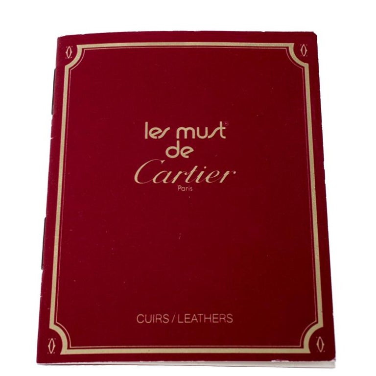 Cartier Red Printed Fabric Chain Clutch Bag at 1stDibs