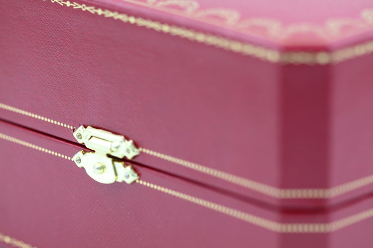 Cartier Red Watch Box at 1stDibs | cartier watch boxes