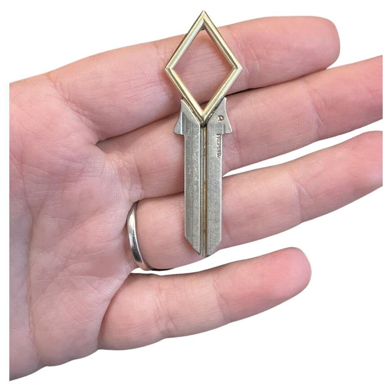 Cartier Retro 14k Yellow Gold and Brass Diamond Deck of Cards Key ...