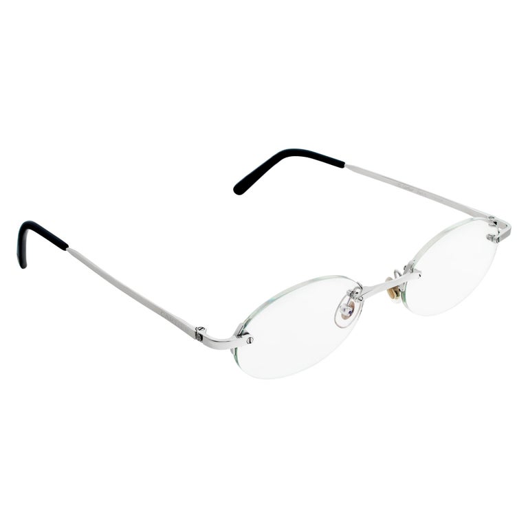 Cartier Rimless Eyeglasses in Titanium For Sale at 1stDibs
