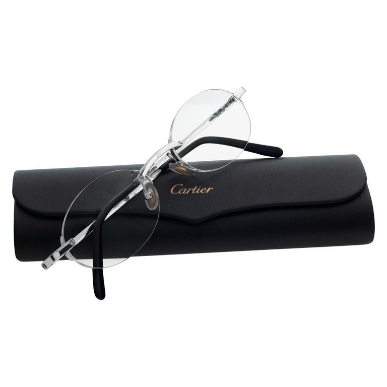 Cartier Rimless Eyeglasses in Titanium For Sale at 1stDibs
