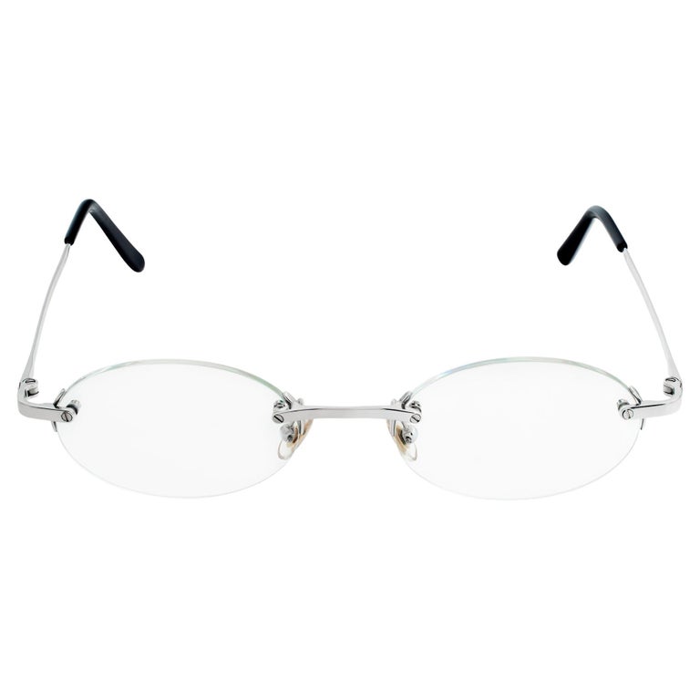 Cartier Rimless Eyeglasses in Titanium For Sale at 1stDibs