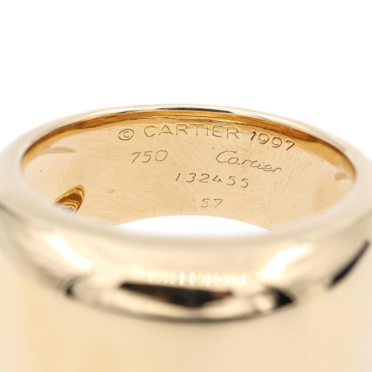 Cartier Ring Yellow Gold For Sale at 1stDibs