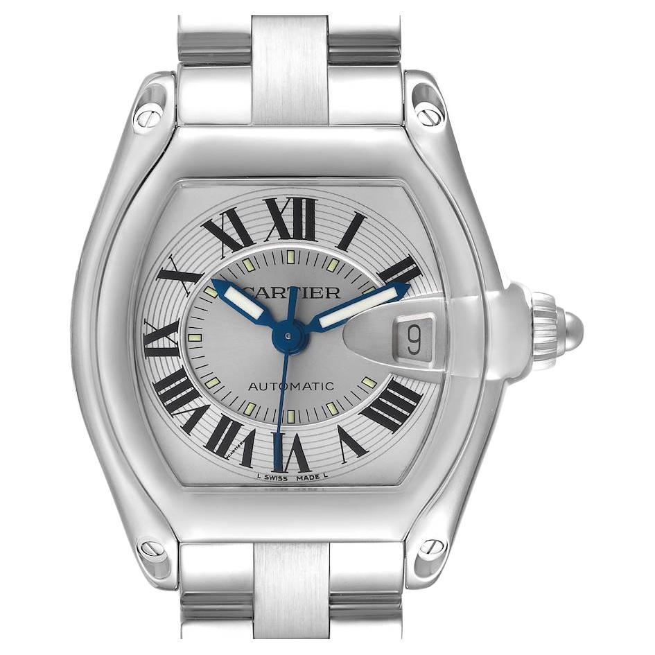 Cartier Drive de Cartier Silver Dial Steel Mens Watch WSNM0004 at 1stDibs