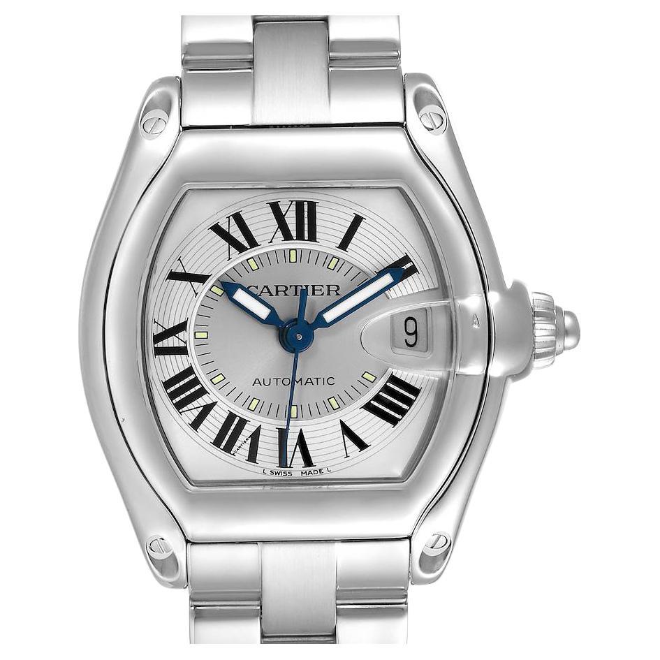 Cartier Roadster Silver Dial Small Model Steel Ladies Watch W62016V3 ...
