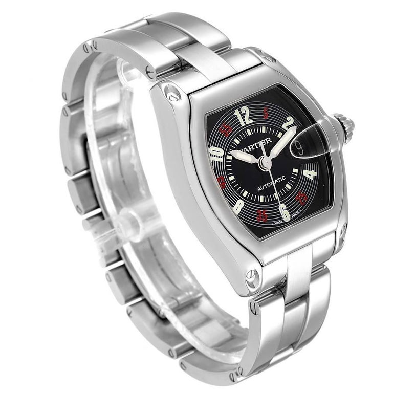Cartier Roadster Vegas Roulette Red Green Steel Mens Watch W62002V3 For ...