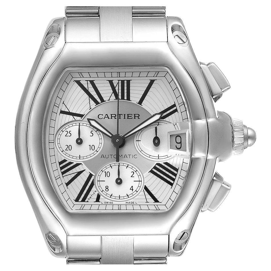 Cartier Roadster XL Chronograph Automatic Steel Mens Watch W62019X6 For ...