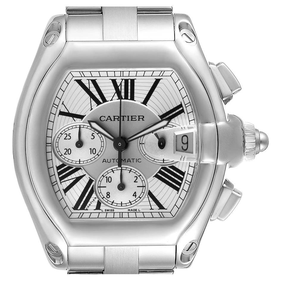 Cartier Roadster XL Chronograph Automatic Steel Mens Watch W62019X6 For ...