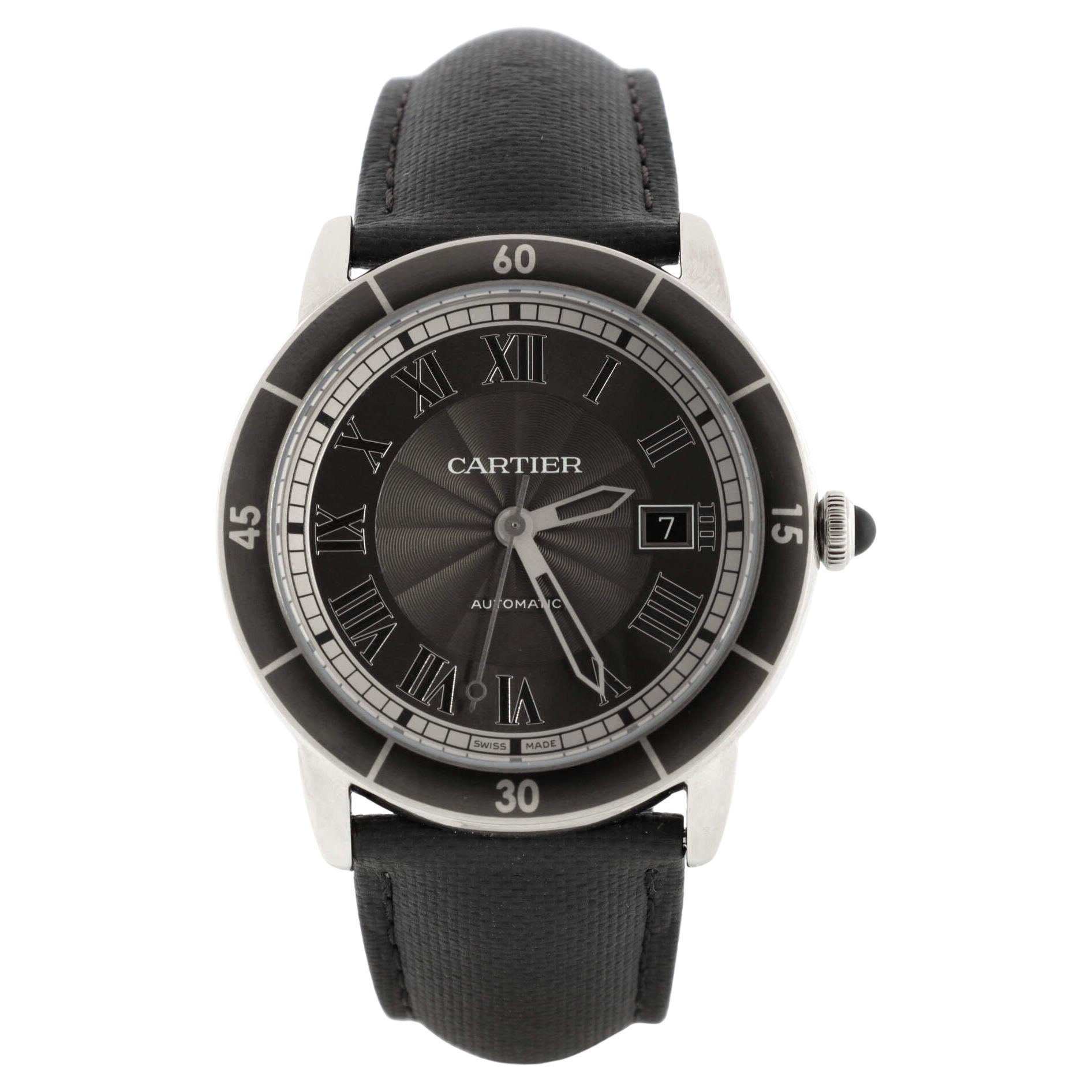 Cartier Ronde Croisiere de Cartier Automatic Watch Stainless Steel and ...