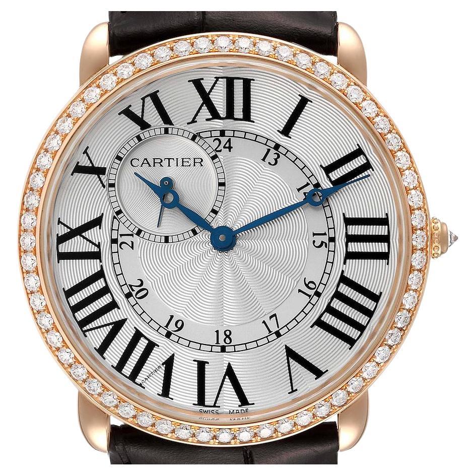 Cartier Ronde Louis White Gold Diamond Ladies Watch WR000551 For Sale ...