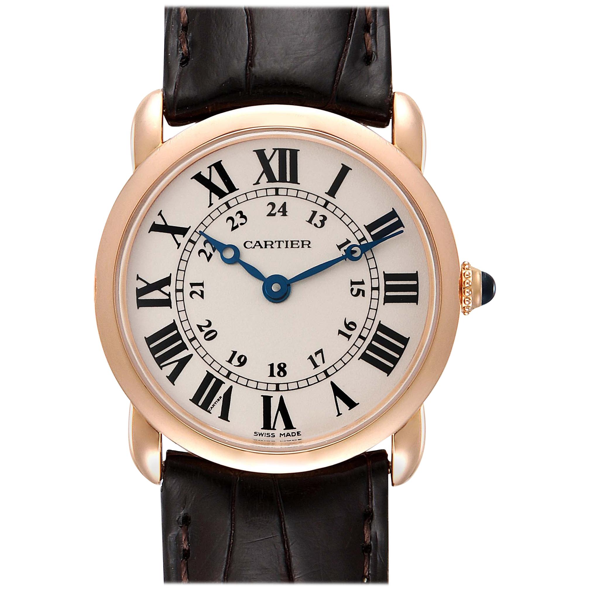 Cartier Must de Cartier Ronde 1801 Ladies Gold-Plated Watch at 1stDibs
