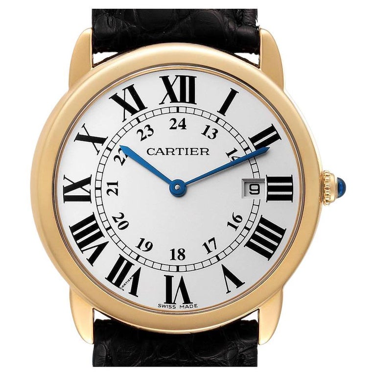 Cartier Ronde Solo 36mm Large Yellow Gold Steel Unisex Watch W6700455 ...