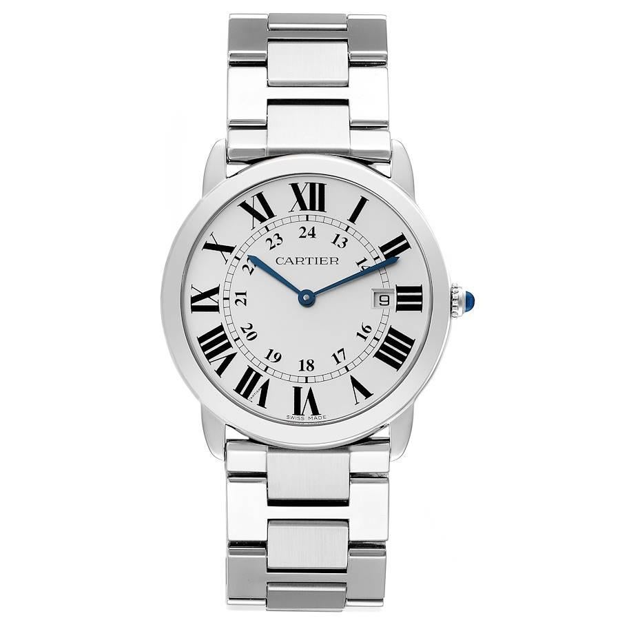 Cartier Ronde Solo Large 36mm Stainless Steel Mens Watch W6701005 at ...