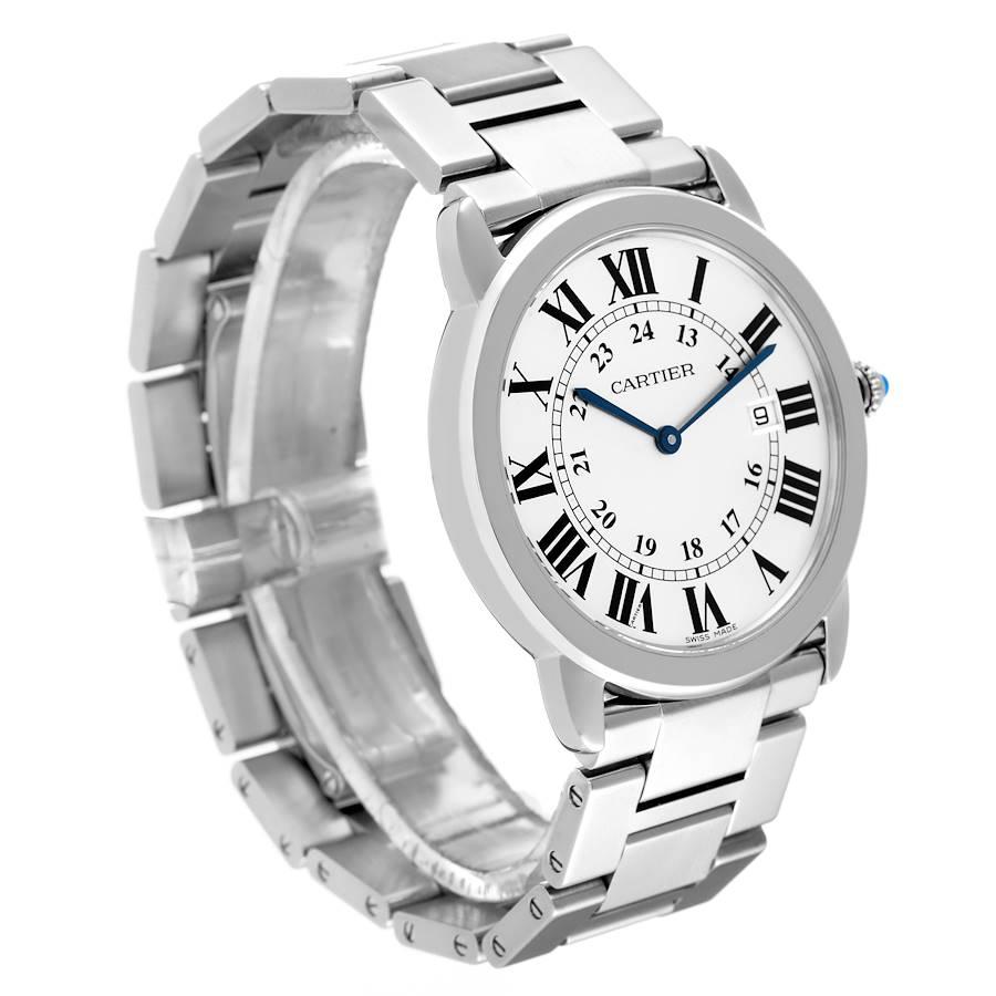 Cartier Ronde Solo Large Stainless Steel Mens Watch W6701005 For Sale ...
