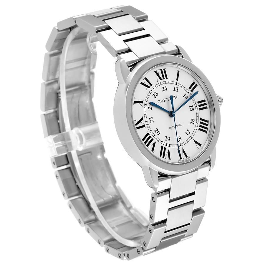 Cartier Ronde Solo Silver Dial Automatic Steel Ladies Watch WSRN0012 ...
