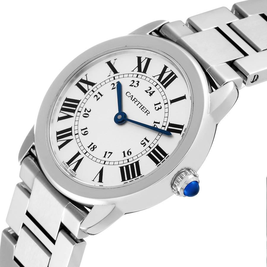 Cartier Ronde Solo Small Stainless Steel Quartz Ladies Watch W6701004 ...