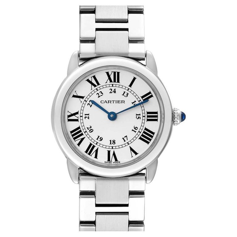 Cartier Ronde Solo Small Stainless Steel Quartz Ladies Watch W6701004 ...