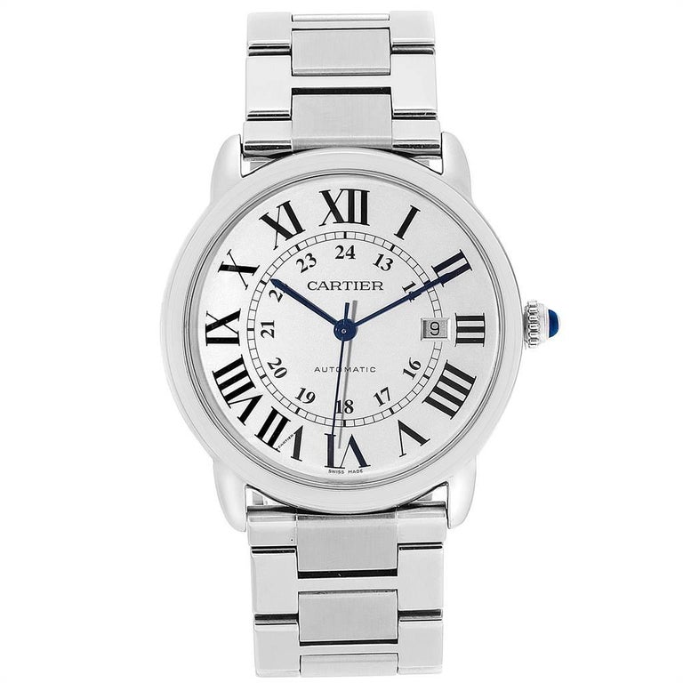 Cartier Ronde Solo XL Automatic Steel Men's Watch W6701011 For Sale at ...