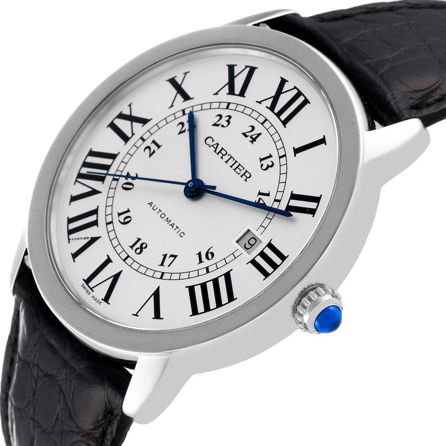 Cartier Ronde Solo XL Silver Dial Automatic Steel Watch W6701011 For ...
