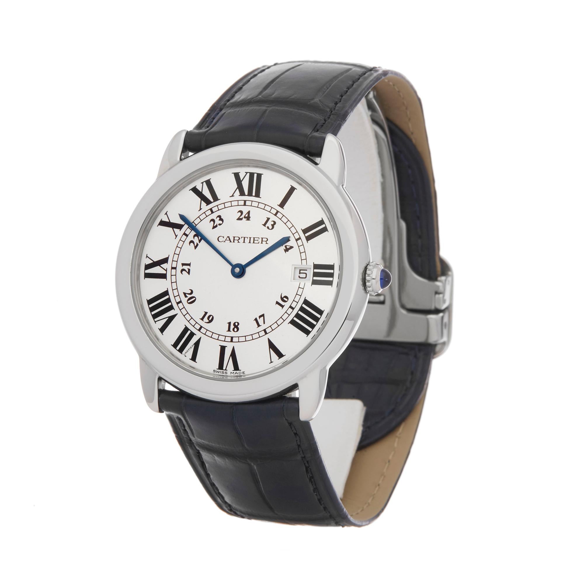 Cartier Ronde Stainless Steel 2934 at 1stDibs