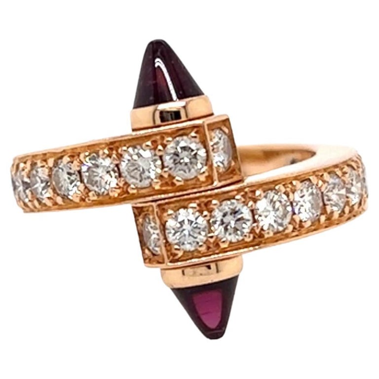 Cartier Rose Gold, Diamond and Pink Tourmaline Menotte Ring For Sale at ...